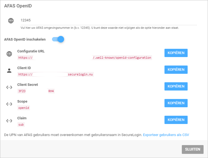 Single sign-on (SSO) inrichten - AFAS Help Center