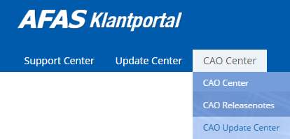 CAO Update - AFAS Help Center